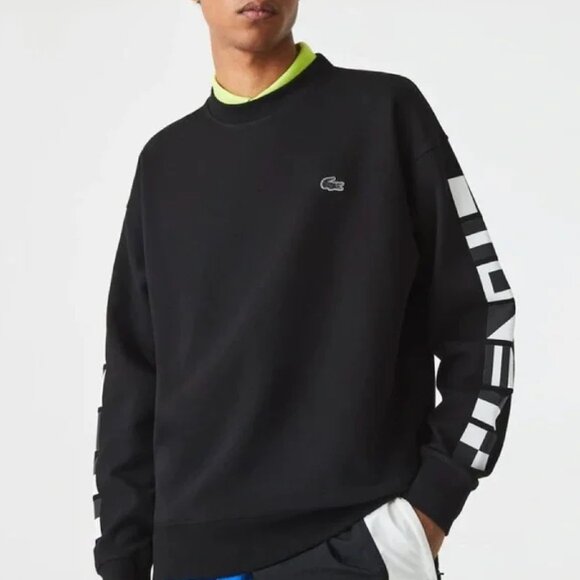 Lacoste | Sweaters | Lacoste Loose Fit Reflective Print Sweatshirt ...